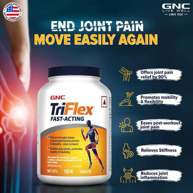 Buy GNC Triflex™ Fast Acting - Caplets Online | GNC® India