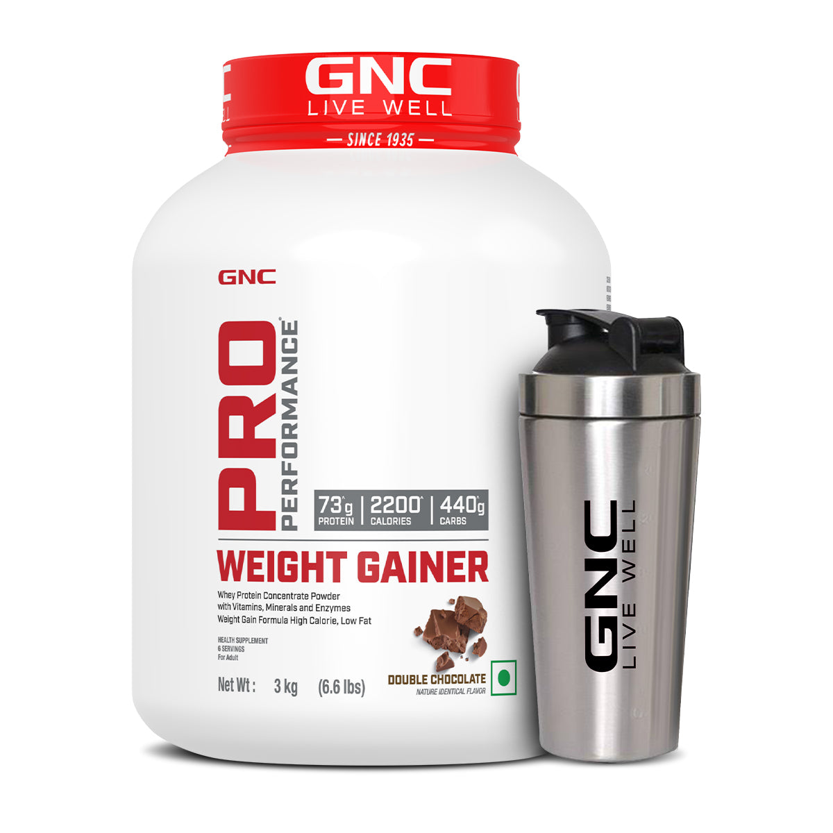 GNC Pro Performance Weight Gainer 3KG + Shaker