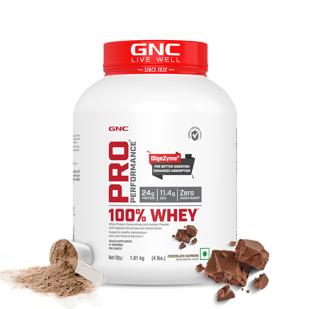 Buy GNC Pro Performance 100% Whey Protein - 4.4 lbs, 2 kg Online | GNC® India