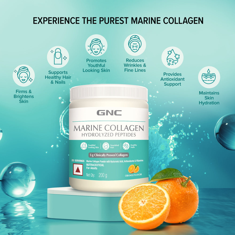 GNC Marine Collagen Hydrolyzed Peptides (Pack of 2)