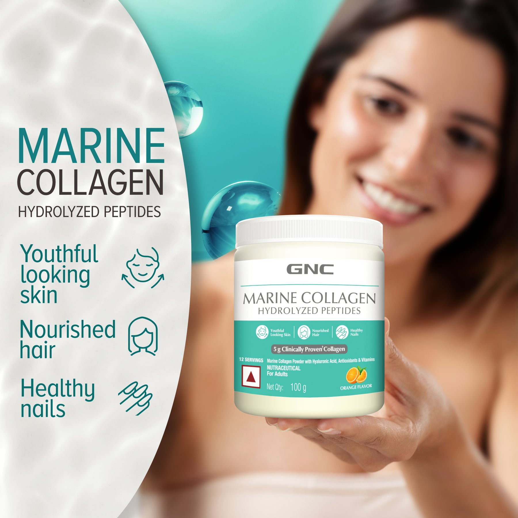 Buy Marine Collagen Powder for Glowing Skin | GNC India
