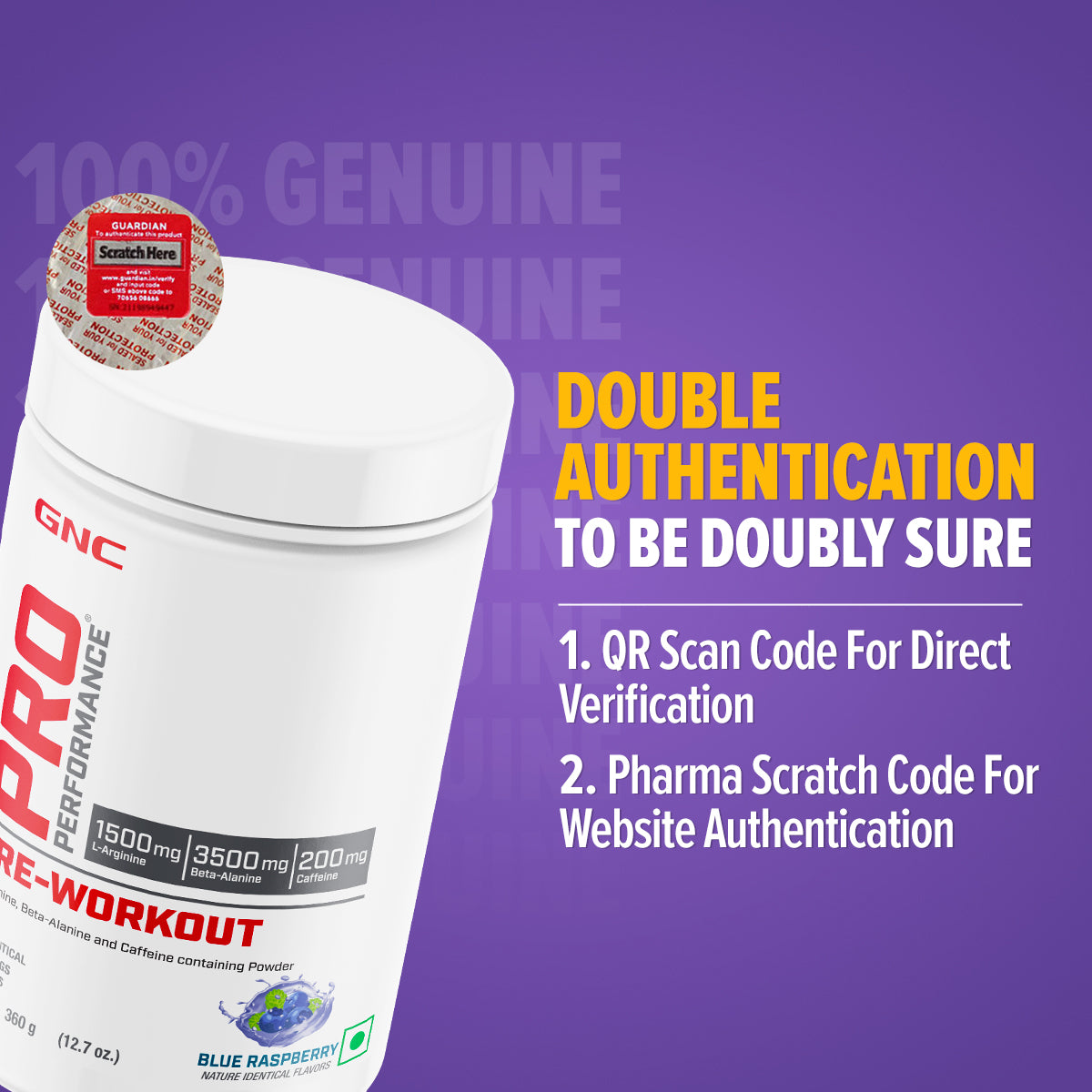 GNC Pro Performance Pre-Workout - Free Shaker