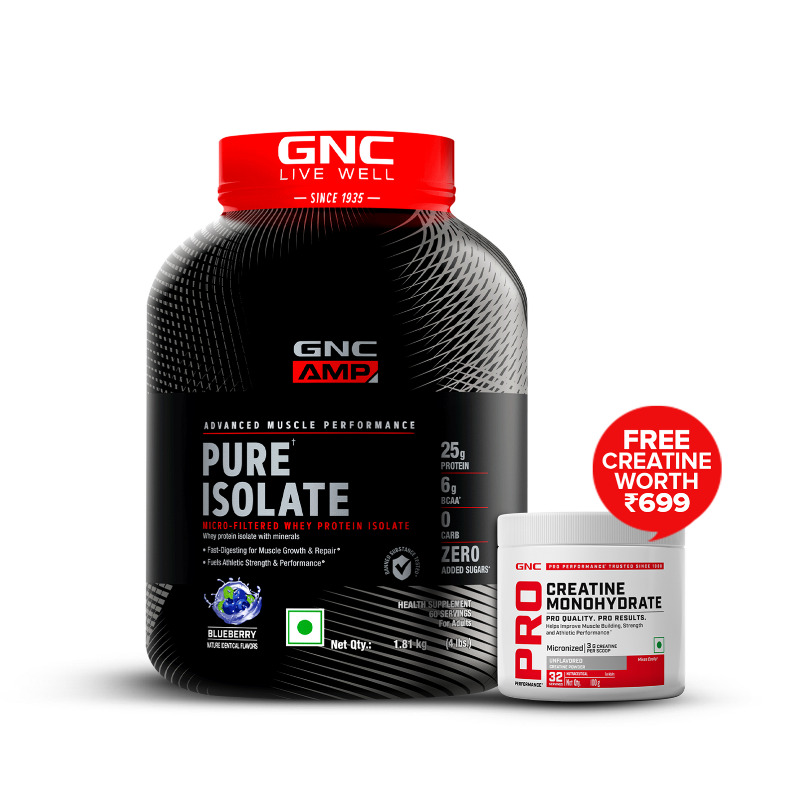 GNC AMP Pure Isolate (Low/Zero Carb)