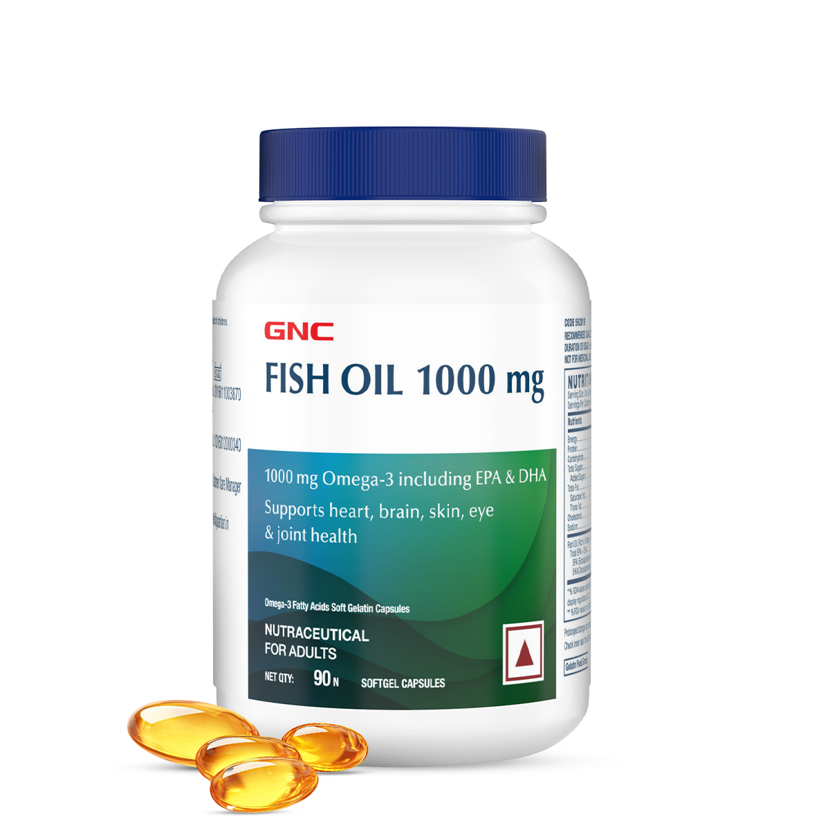 Buy GNC Fish Oil 1000 mg - 1000 mg Fish Oil with 300 mg of highly ...
