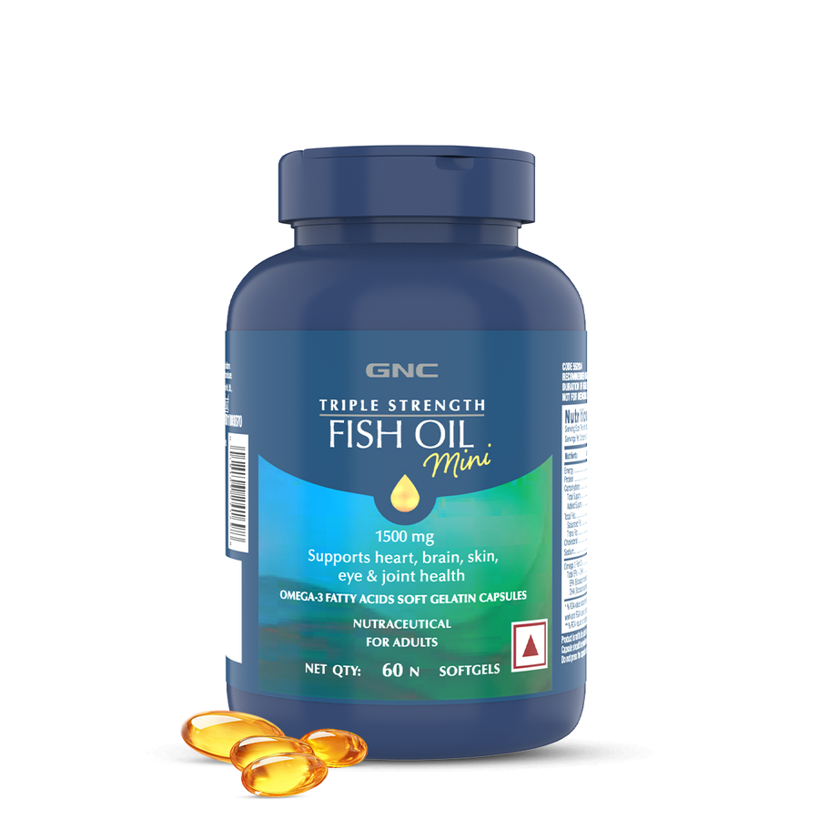Buy GNC Triple Strength Fish Oil Mini - 750 mg Fish Oil with 450 mg of ...