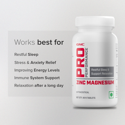 GNC Pro Performance Zinc Magnesium Amino (ZMA) Complex