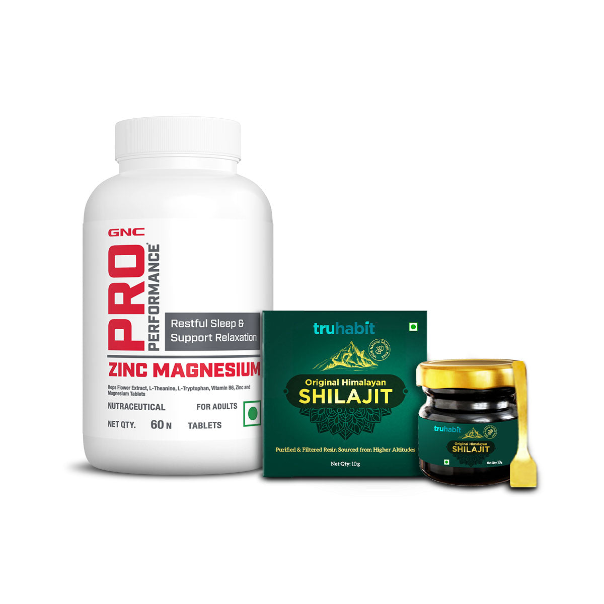 GNC Pro Performance Zinc Magnesium Amino (ZMA) Complex + Truhabit Orig