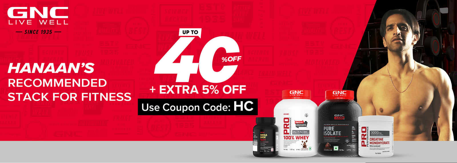 GNC Hanaan Fitness Stack - GNC India