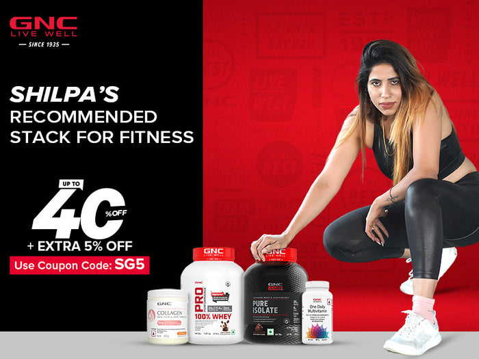 GNC Shilpa Fitness Stack - GNC India