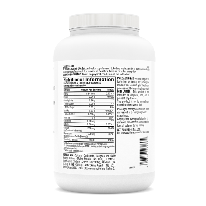 GNC Calcium Plus 1000 mg with Magnesium and Vitamin D3 - 60/180 Tablets