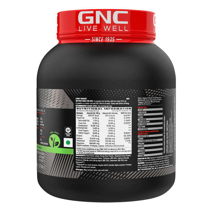 GNC AMP Plant Isolate - GNC AMP Plant Isolate - 2 lbs - Chocolate ...